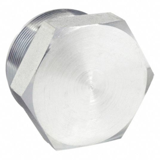 Carbon Steel, 1 1/4 in Fitting Size, Hydraulic Hose Plug - 14L799 ...