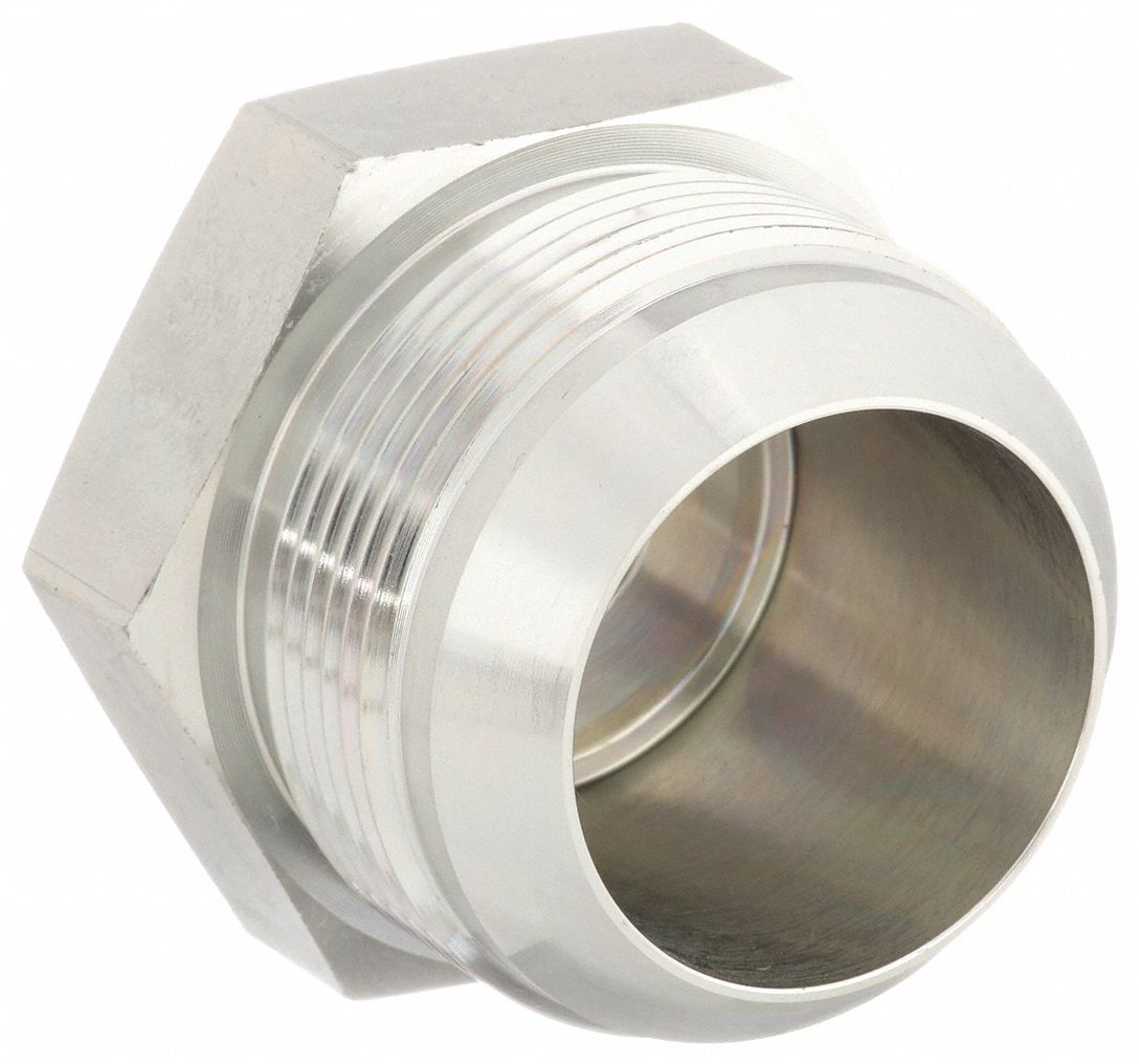 Carbon Steel, 1 1/2 in Fitting Size, Hydraulic Hose Plug - 14L801 ...