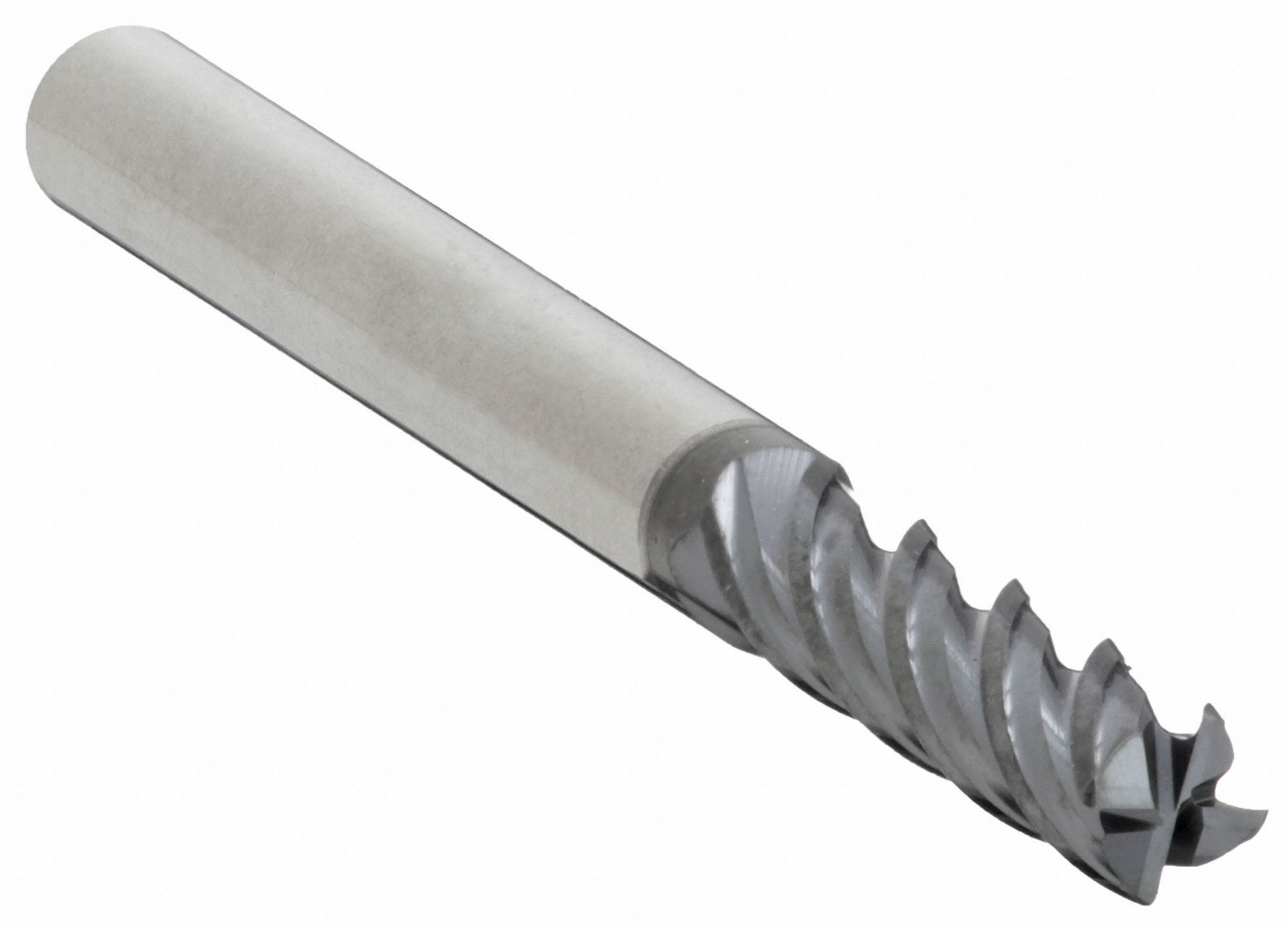 MICRO 100, Carbide, AlTiN Coated, Corner Radius End Mill - 14M959|VHM-125-4X - Grainger