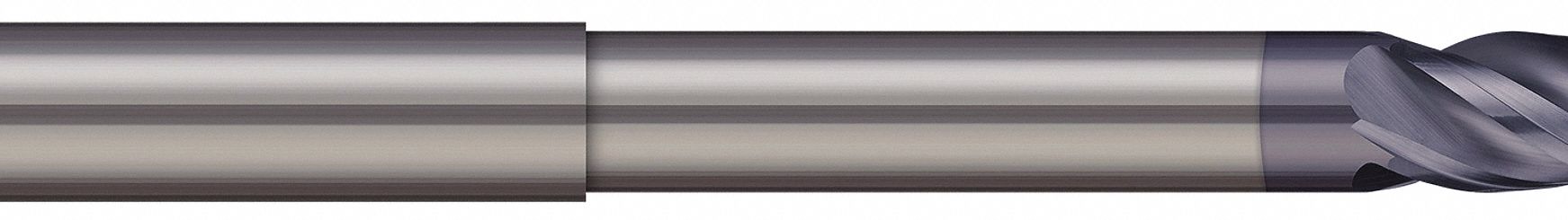 MICRO 100, Carbide, AlTiN Coated, Corner Radius End Mill - 14N072|VLR-187-4X - Grainger