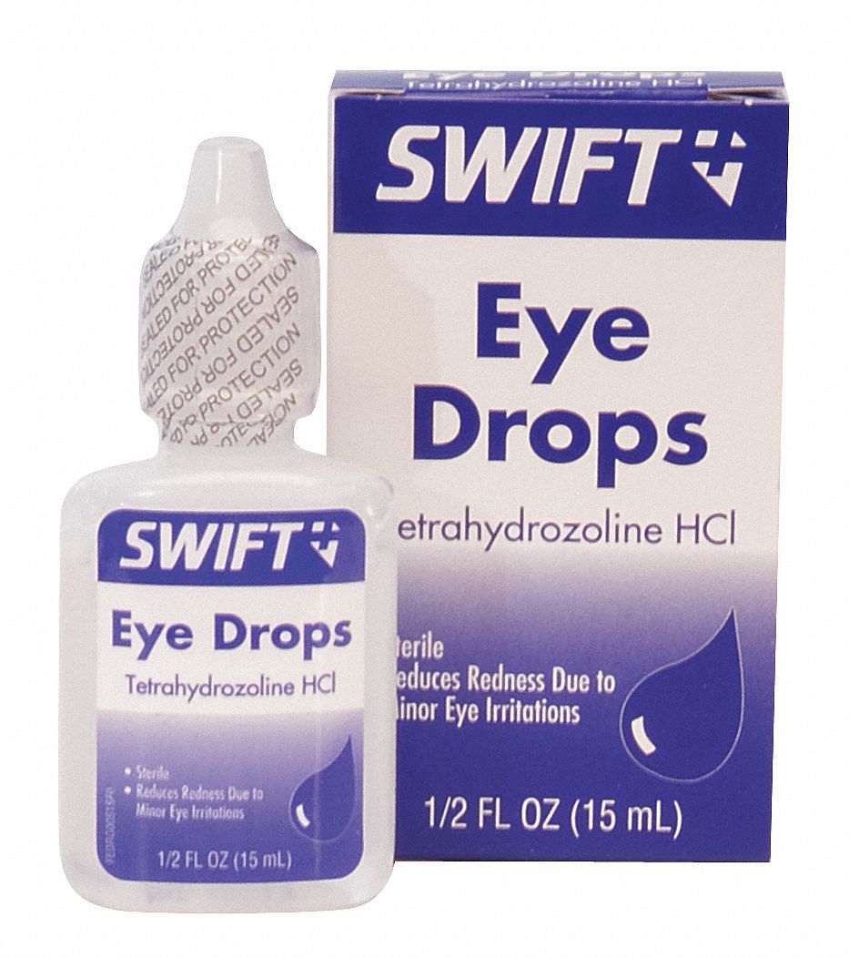 Eye Drops, Liquid Solution, Bottle, 0.500 oz, 0.5 oz - Grainger