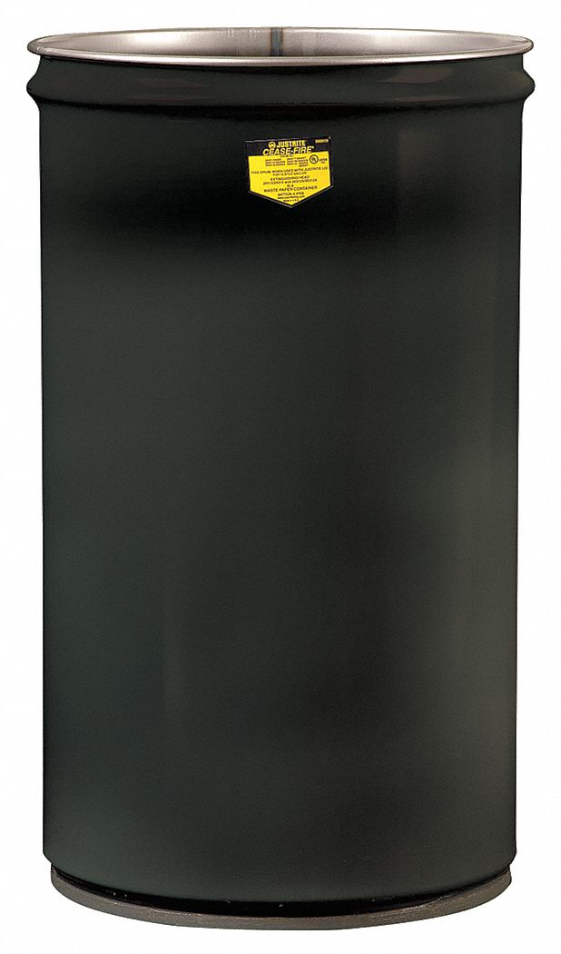 JUSTRITE, Steel, 15 gal Container Capacity, Trash Can - 14N862|26005K ...