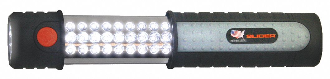 LED Rechargeable Hand Lamp, Cordless Cord Length, Black - Grainger