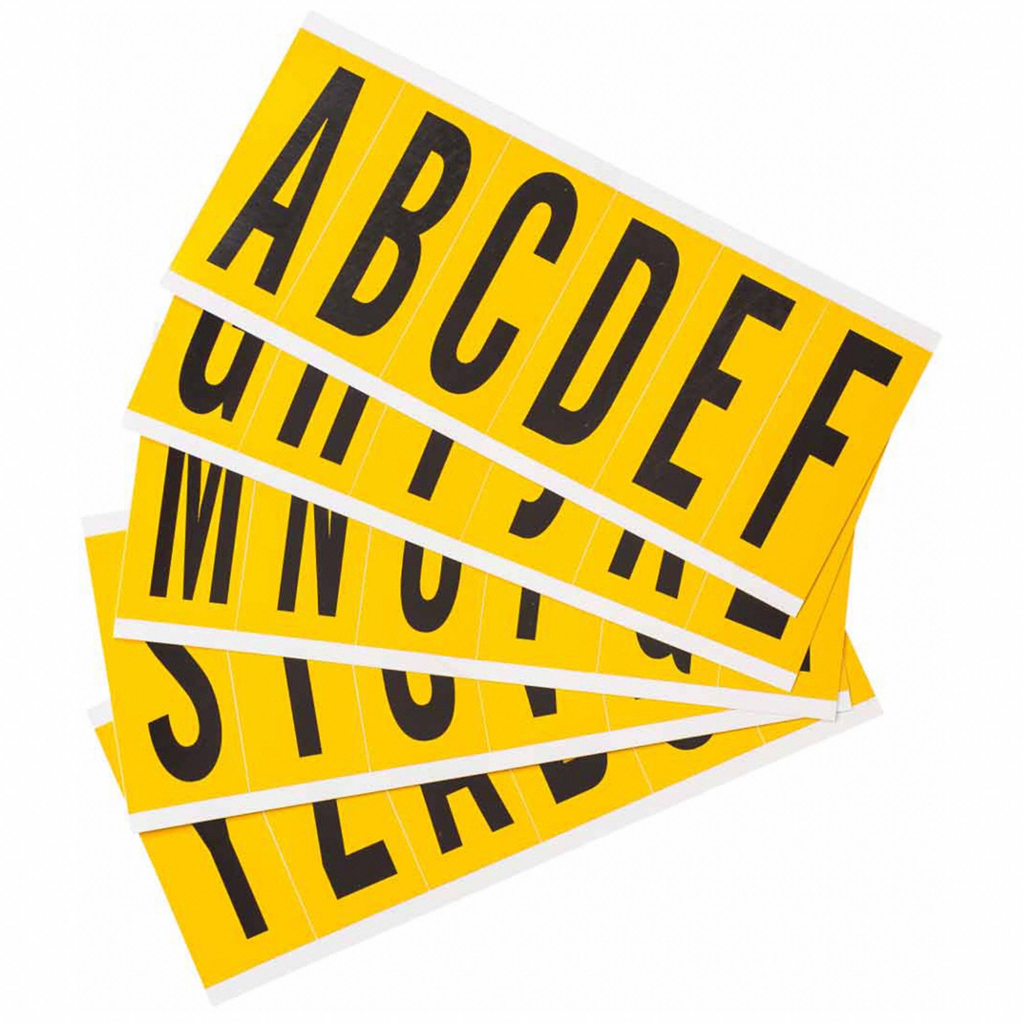 3 in Character Ht, Indoor/Outdoor, Letter Label Set - 14R095|1550-LTR ...