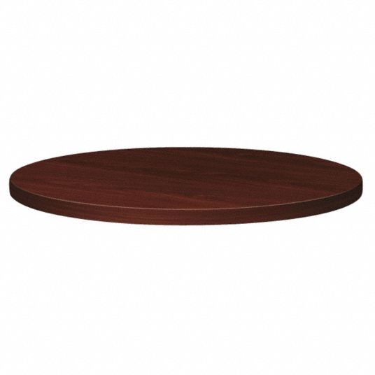 Round Table Top,30 In,Mahogany - Grainger