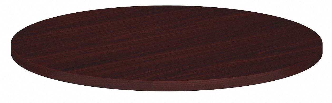 Round Table Top,42 In,Mahogany - Grainger