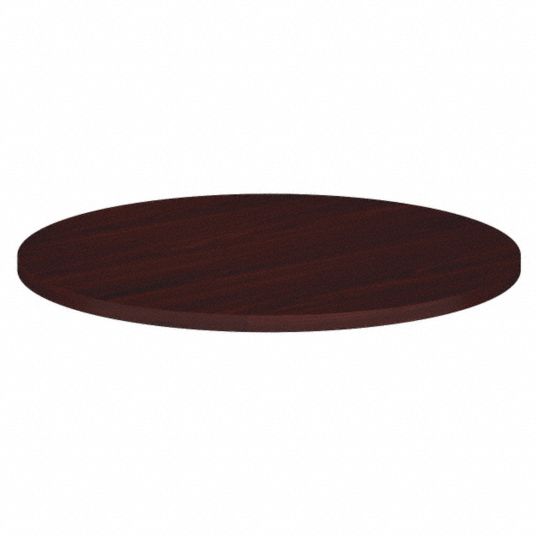 Round Table Top,42 In,Mahogany - Grainger