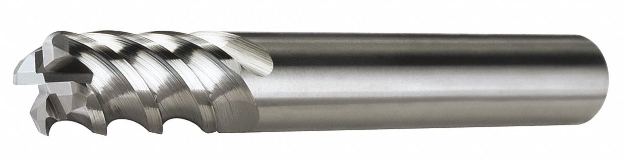 MICRO 100, Carbide, AlTiN Coated, Corner Radius End Mill - 14G199|HMCM-2010-4X - Grainger