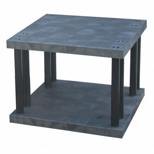 STRUCTURAL PLASTICS, 36 in x 36 in, 27 in Overall Ht, Plastic Shelving ...