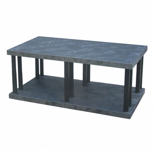 STRUCTURAL PLASTICS, 66 in x 36 in, 27 in Overall Ht, Plastic Shelving ...