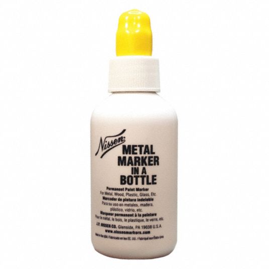 Permanent Metal Marker, Ink-Based, Yellows Color Family, Medium Tip, 1 ...