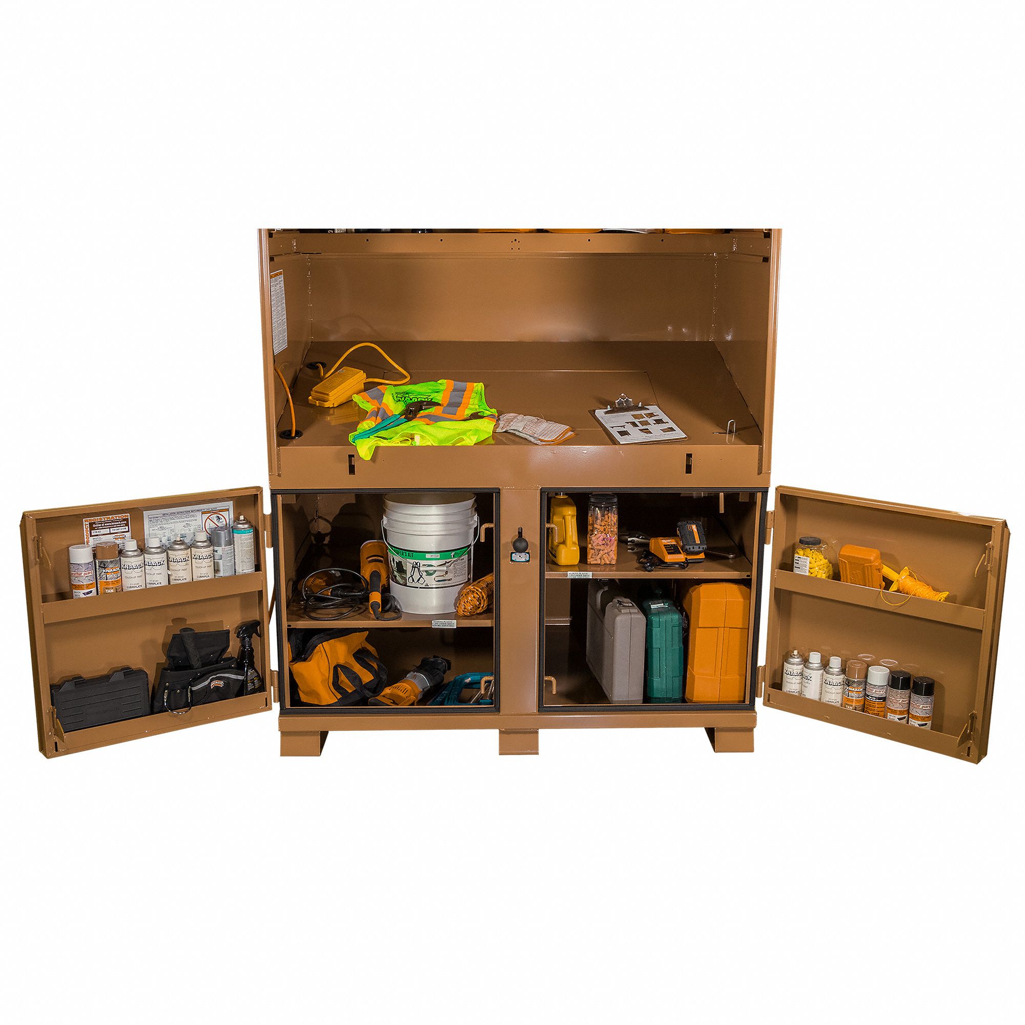 KNAACK Jobsite Field Office: 60 in Overall Wd, 44 in Overall Dp, 83 in ...