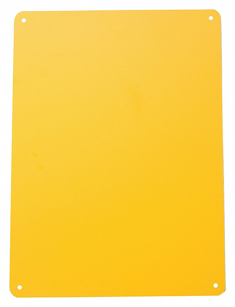 BRADY BLANKS ALUMINUM SIGN PANEL YW 10/PK - Office and Facility Signs ...