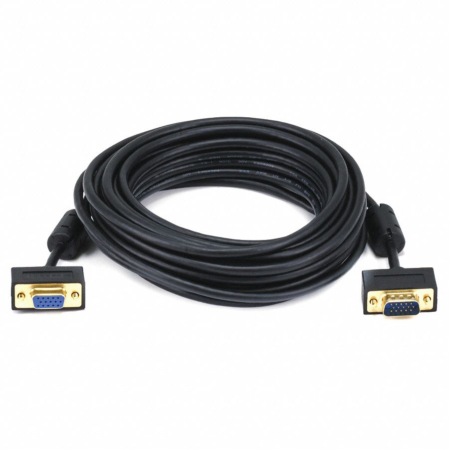 MONOPRICE, VGA Female to VGA Male Connection, 25 ft Cable Lg, Video ...