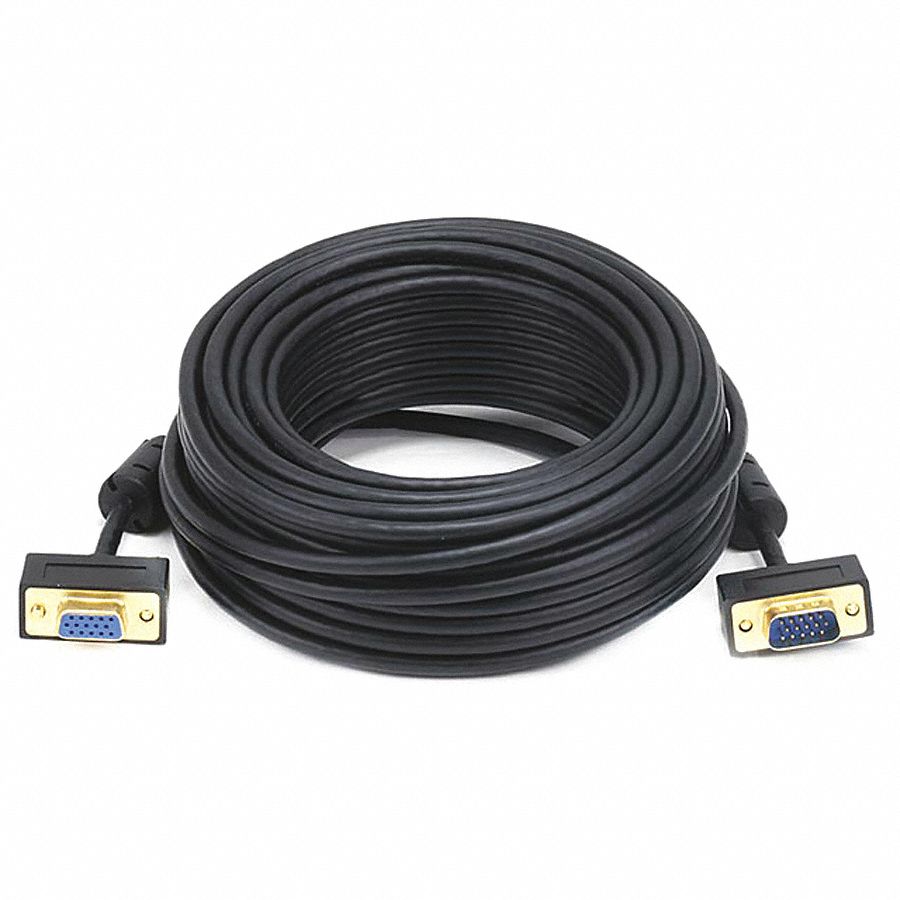 MONOPRICE, VGA Female to VGA Male Connection, 50 ft Cable Lg, Video ...