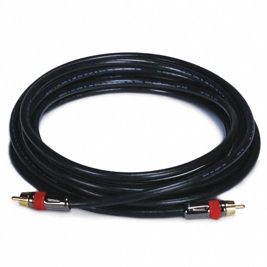 MONOPRICE, Black, 6306, Audio/Video Cable - 14X061|6306 - Grainger