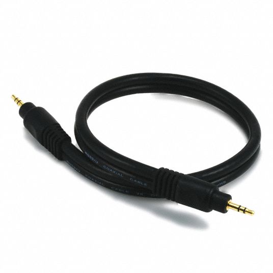 MONOPRICE, Black, 5575, Audio Cable - 14X096|5575 - Grainger