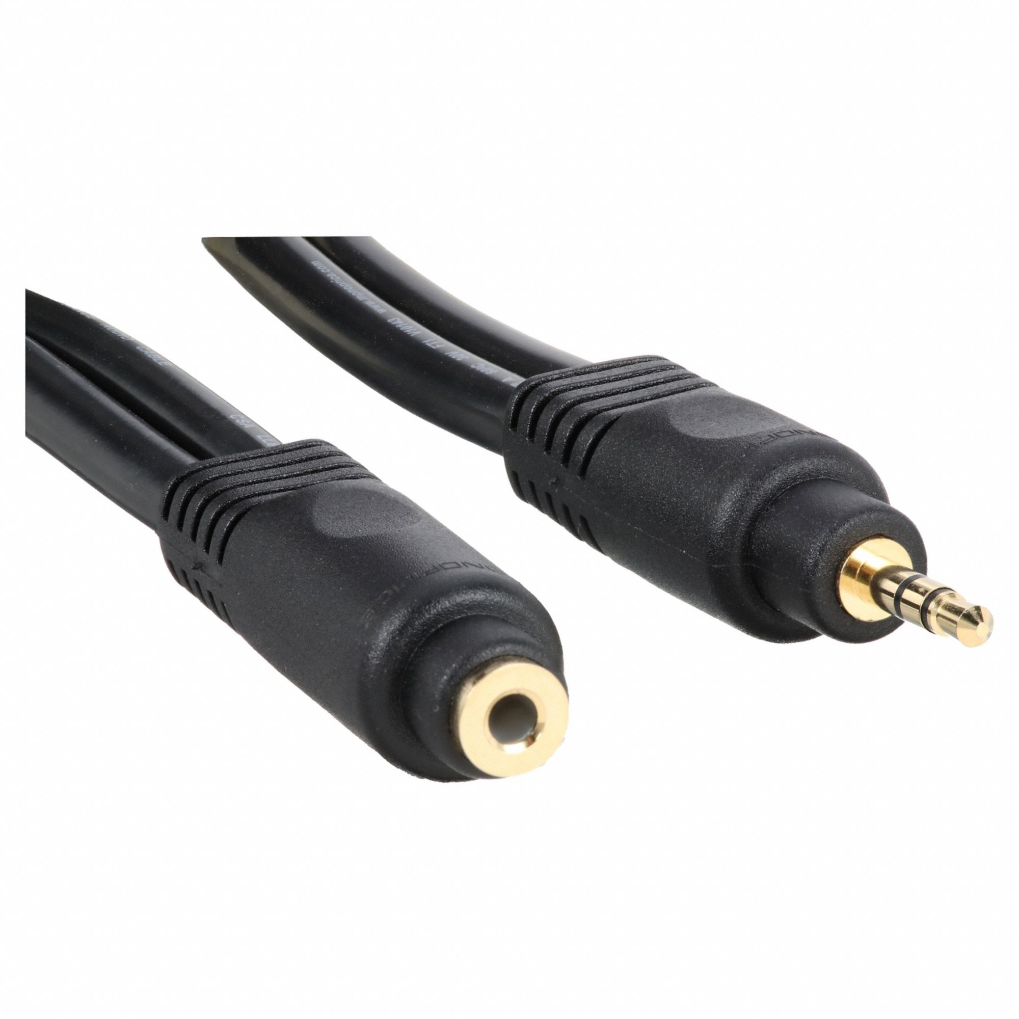 MONOPRICE, Black, 5590, Audio Extension Cable - 14X111|5590 - Grainger