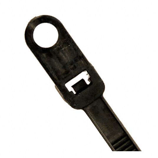 Cable Tie, Standard, Color Black, PK 100 - Grainger