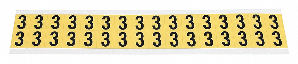 BRADY NUMBER/LETTER 3420-3 - Letters and Numbers - BDY3420-3 | 3420-3 ...