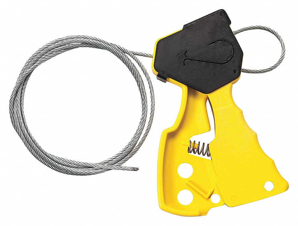 BRADY LOCKOUT YELLOW CABLE DEVICE - Cable Lockouts - BDY45192 | 45192 ...