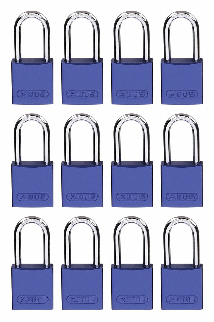 ABUS, Keyed Alike, Aluminum, Lockout Padlock - 14Z359|72HB/40-40 KAx12 ...