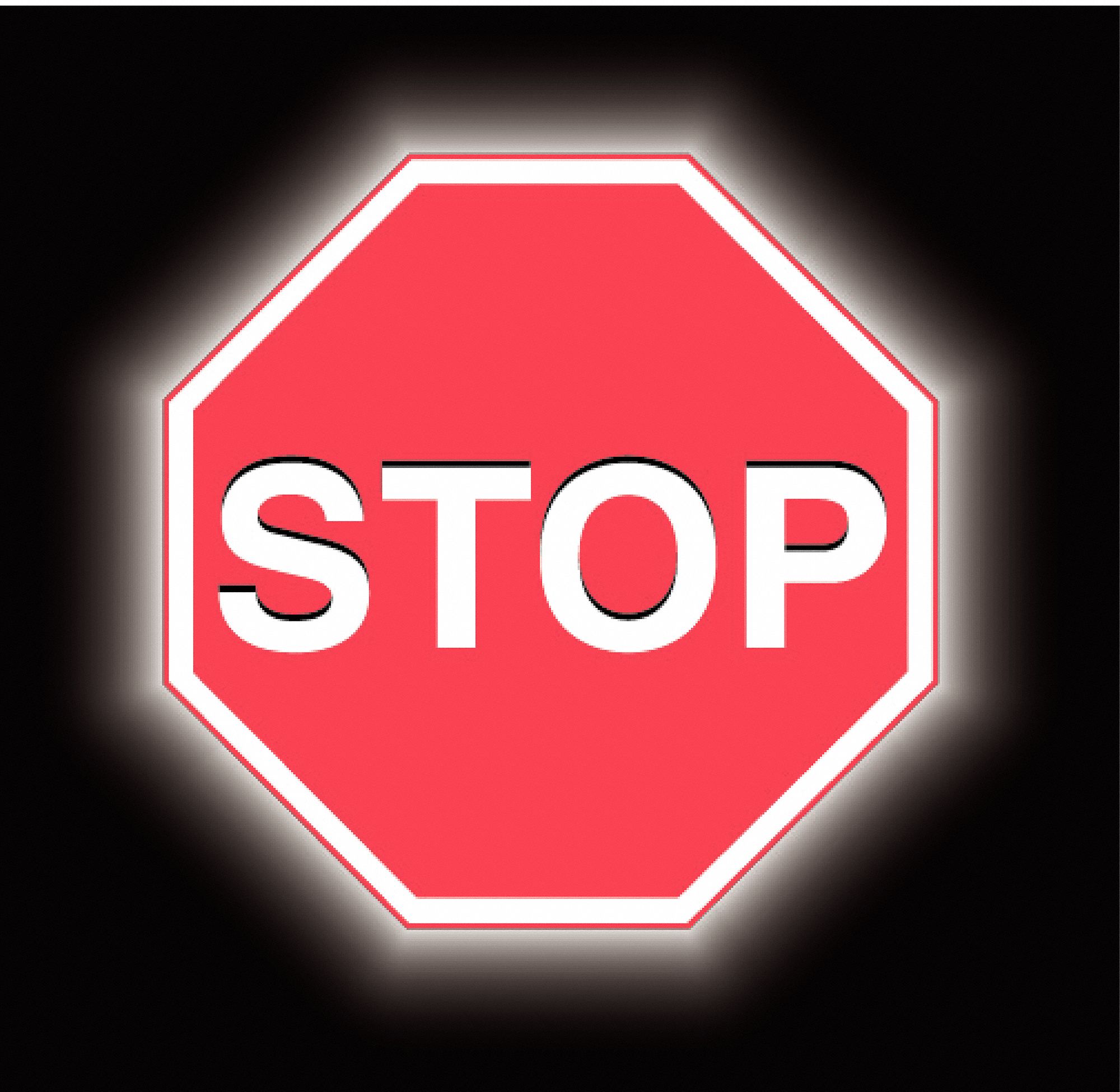 Stop Sign, Retroreflective Grade High Intensity Prismatic, Square ...