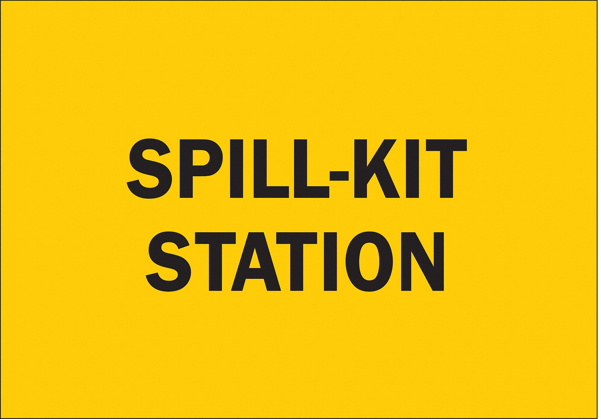 BRADY Letrero de Estación de Derrames, Aluminio, 10" x 14", Control de ...