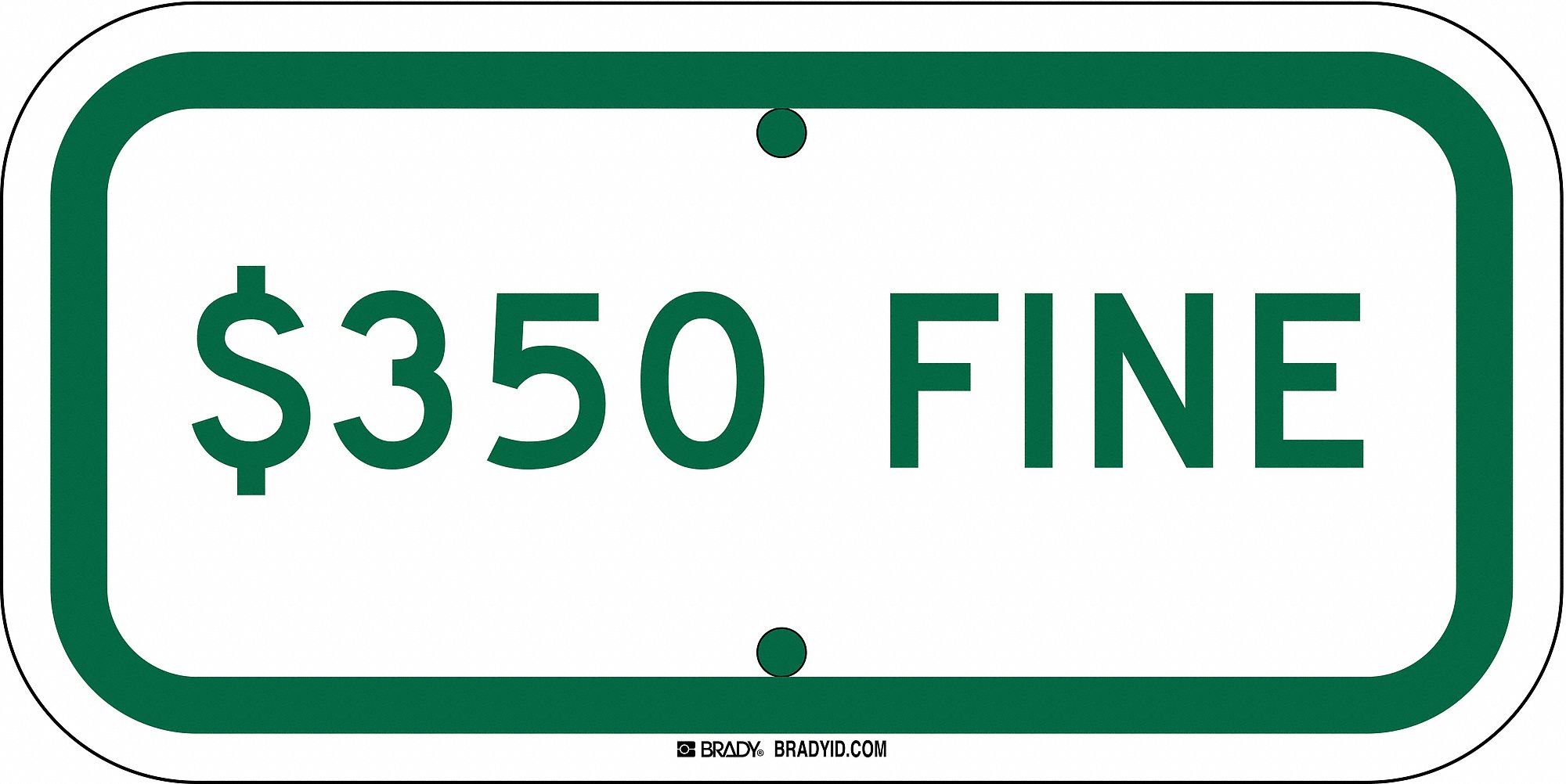 6 in x 12 in Nominal Sign Size, Aluminum, Parking Sign - 14Z553|112500 ...