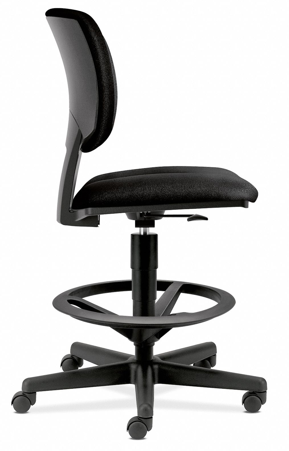HON Task Chair, Task Chair, Black, Fabric, 23 in to 32 in Nominal Seat ...