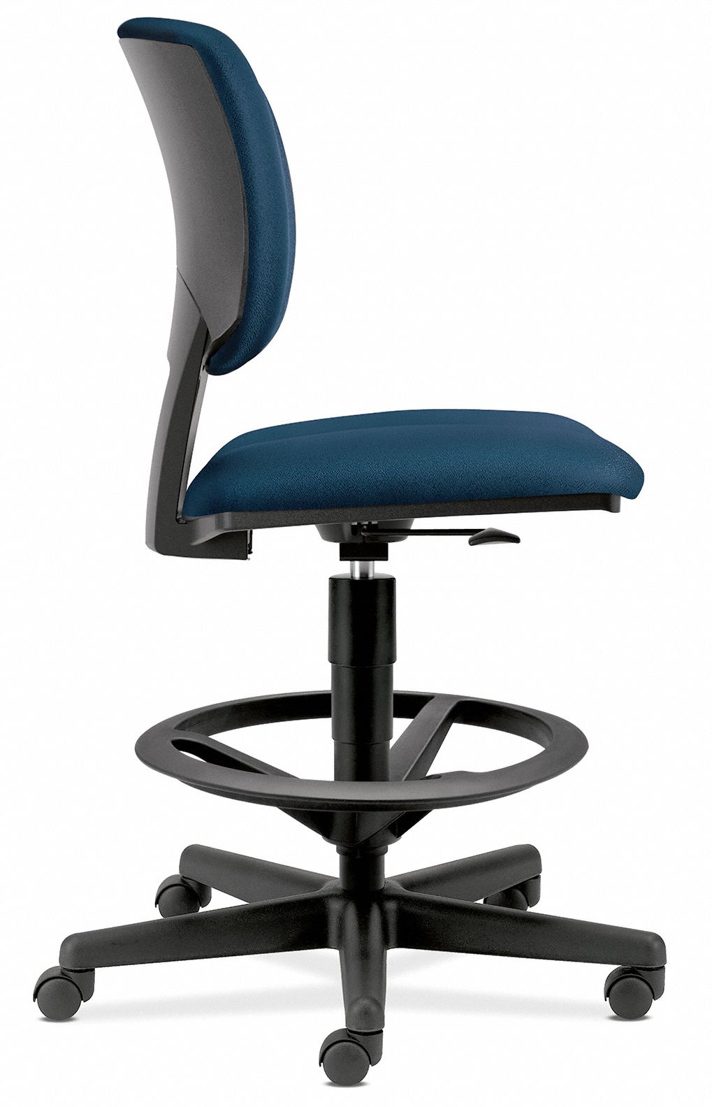HON Task Chair, Task Chair, Blue, Fabric, 23 in to 32 in Nominal Seat ...