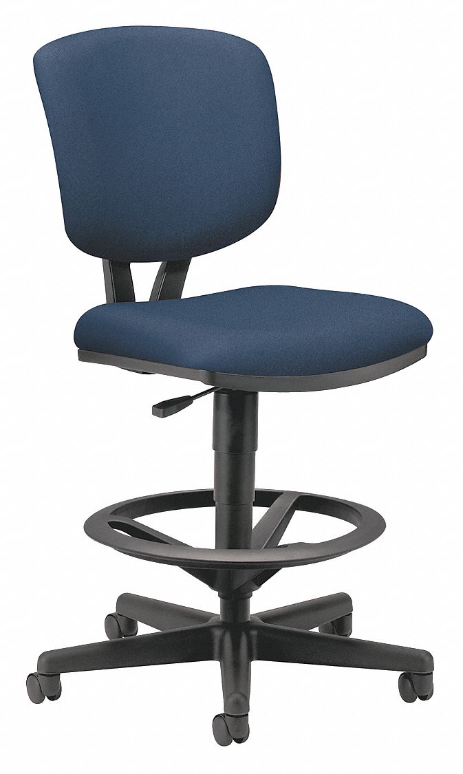 Task Chair, Task Chair, Blue, Fabric, 23 in to 32 in Nominal Seat ...