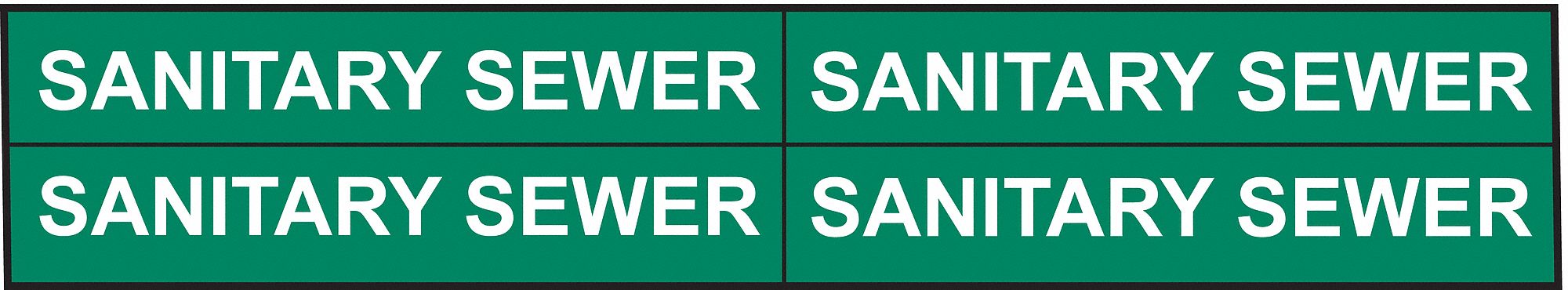BRADY PIPEMARKER 79319 SANITARY SEWER - Pipe Markers - BDY7250-4 | 7250 ...