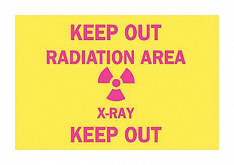 BRADY SIGN RADIATION 7X10 - Safety Signs - BDY74907 | 74907 - Grainger ...
