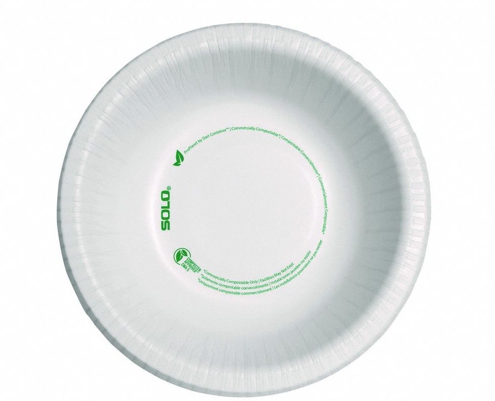 SOLO, Paper, Unwrapped, Disposable Bowl - 846WG3|HB12-PLANET - Grainger