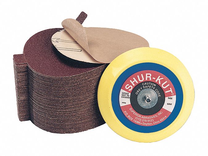 Coated PSA Disc,w/Tab A/O,5",Grit 80 - Grainger