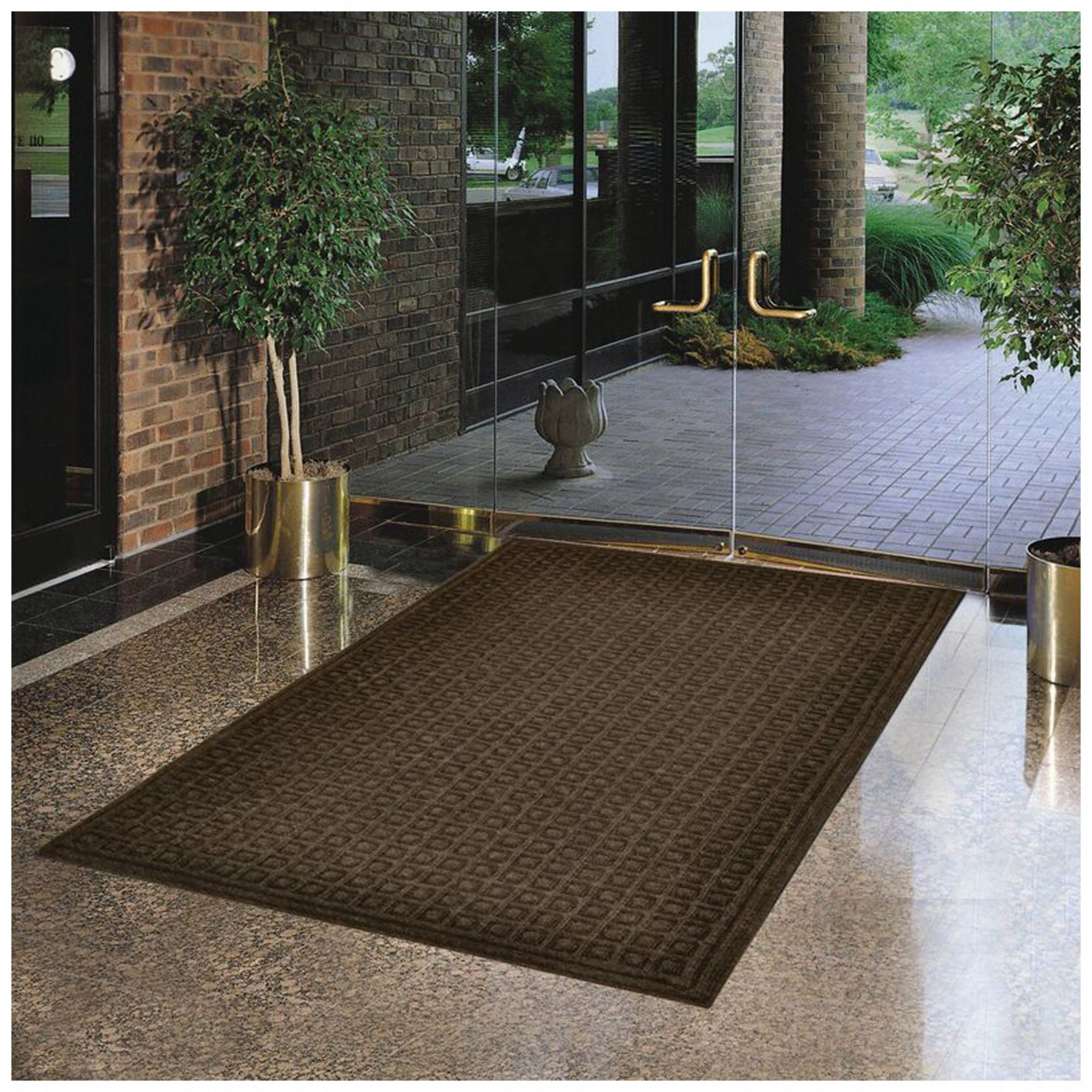 CONDOR Entrance Mat: Waffle, Indoor/Outdoor, Medium, 4 ft x 6 ft, 3/8 ...