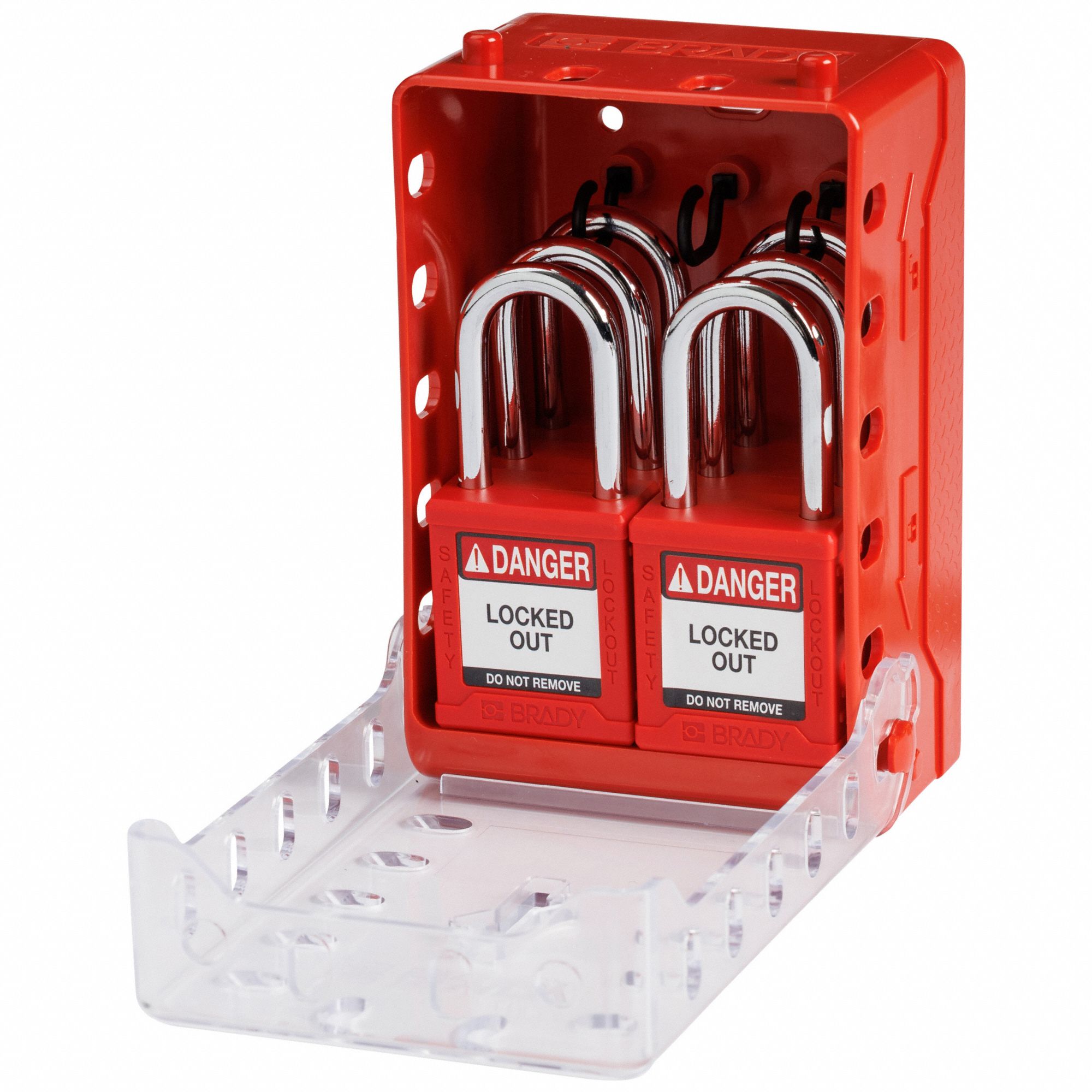 BRADY, Plastic, Red, Lockout Kit - 799YW9|153675 - Grainger