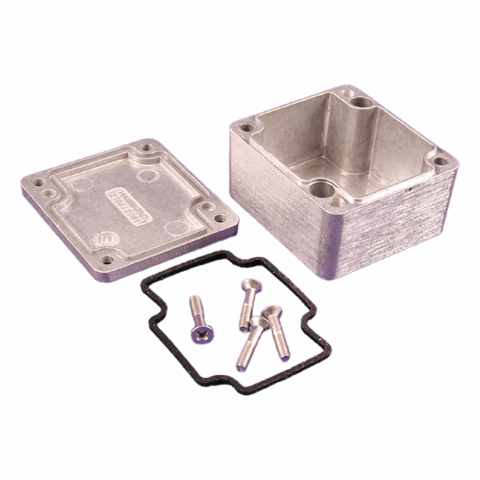 HAMMOND, Die-Cast Aluminum, 2 in x 2 in x 1 in, Enclosure - 824ZH0 ...
