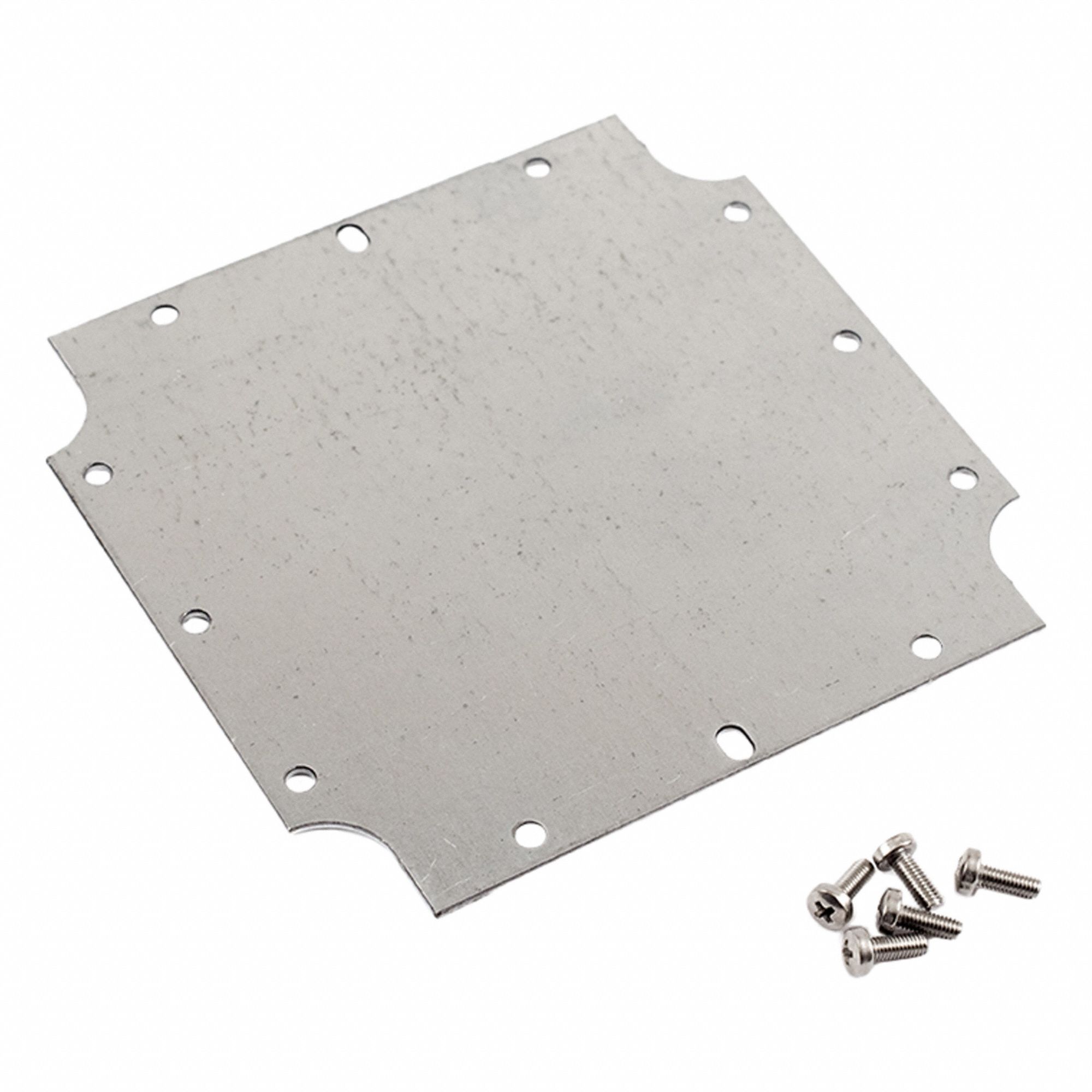 HAMMOND MANUFACTURING, Back Panel Panel, 4.24 in Overall Ht, Inner ...