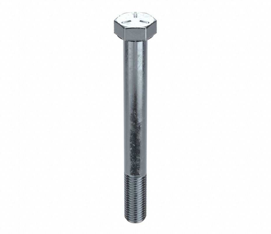 APPROVED VENDOR Tornillo de Cabeza de Dado Hexagonal 7/8"-9 Grado 5 Longitud de 8", Acabado ...