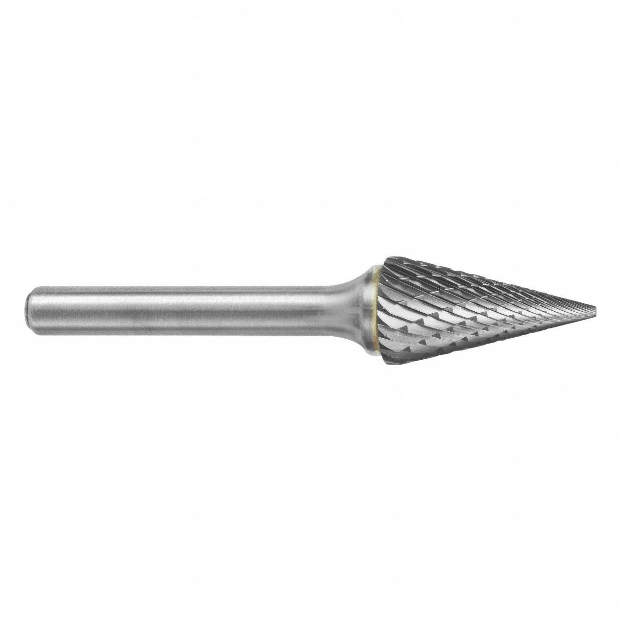SGS PRO, Pointed-End Cone, SM-3, Carbide Bur - 38TA97|15553 - Grainger