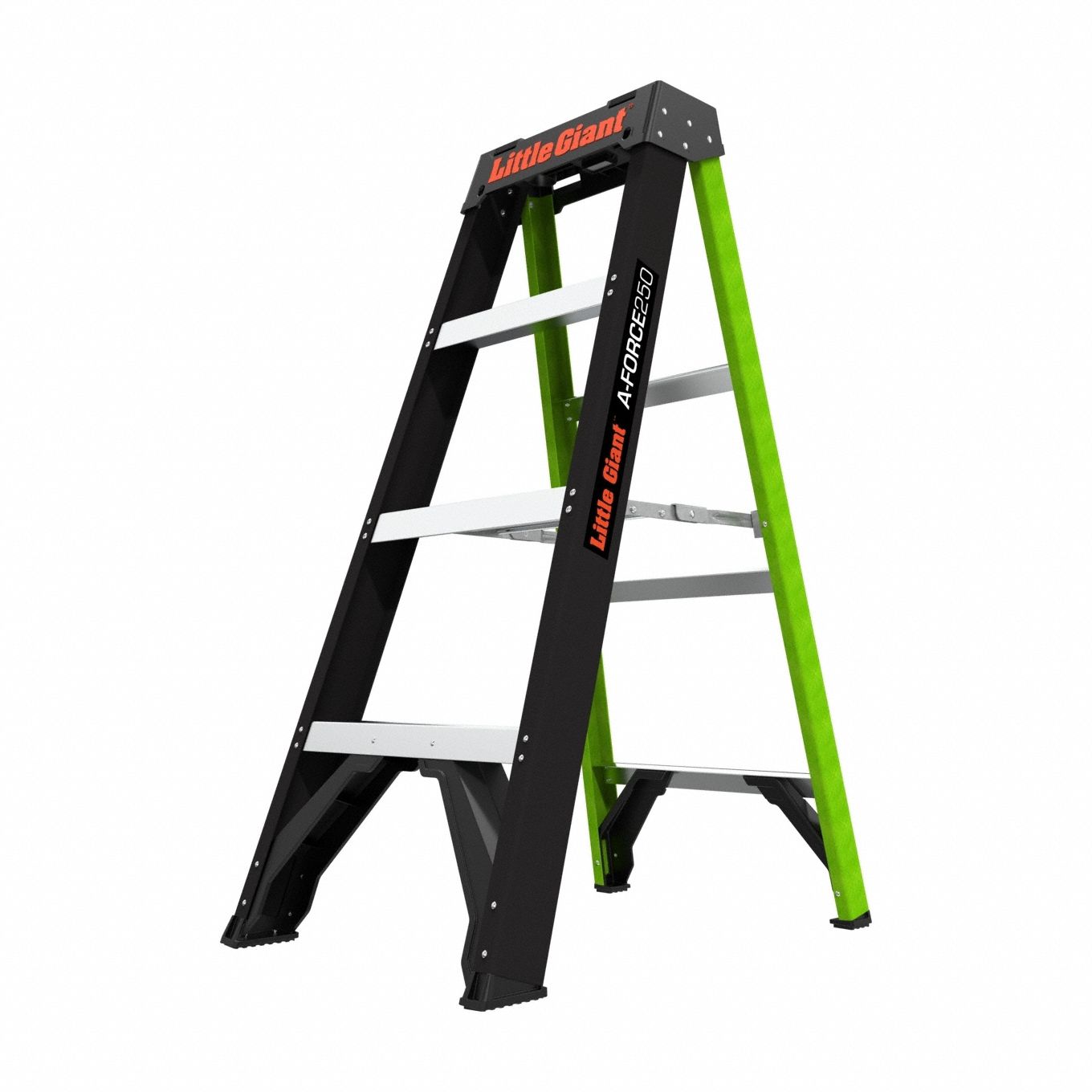 LITTLE GIANT, 4 ft Ladder Size, Fiberglass, Stepladder - 824WC7|15764 ...