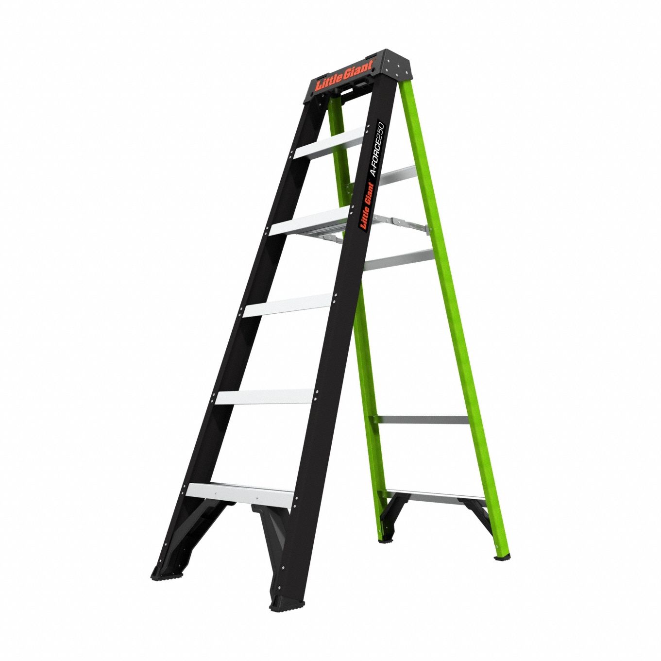 LITTLE GIANT, 6 ft Ladder Size, Fiberglass, Stepladder - 824WC9|15766 ...