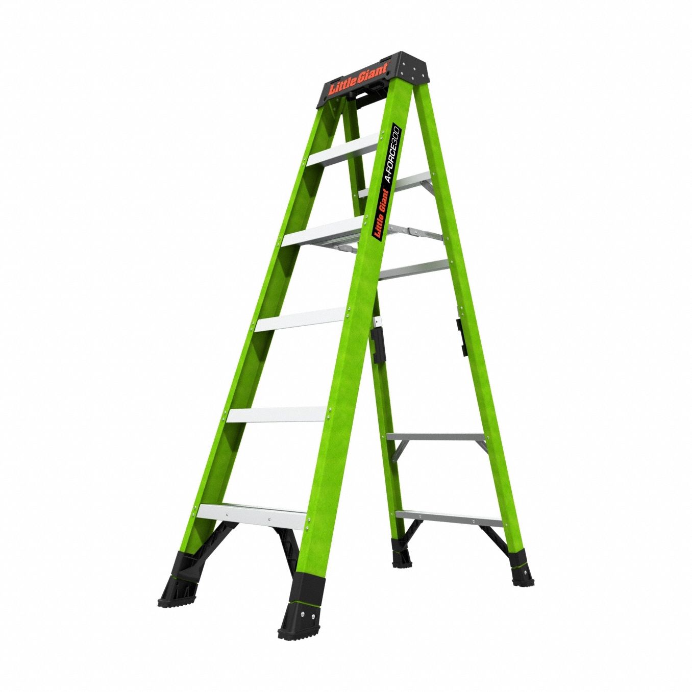LITTLE GIANT, 6 ft Ladder Size, Fiberglass, Stepladder - 824WD0|15796 ...