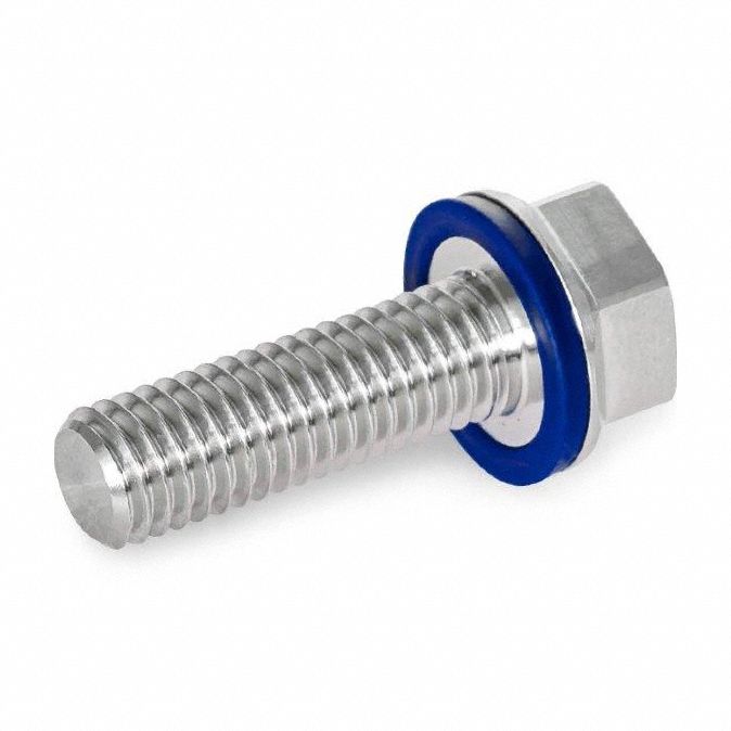 Stainless Steel, Fully Threaded, Hygienic Hex Head Screws - 809DA0|1581 ...