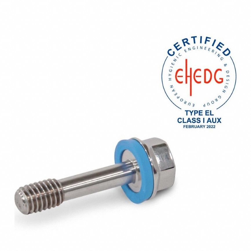 Stainless Steel, Partially Threaded, Hygienic Hex Head Screws - 809EA4 ...