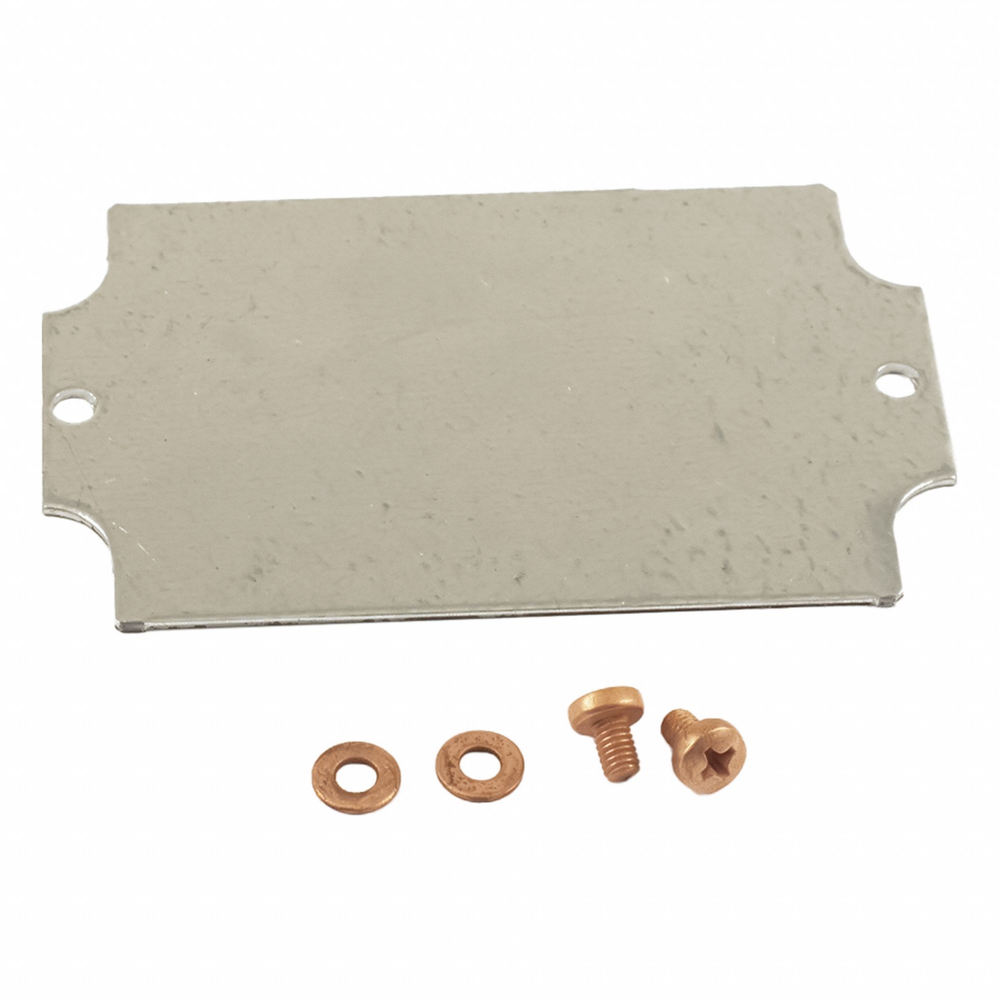 HAMMOND MANUFACTURING, Back Panel Panel, 3.82 in Overall Ht, Inner ...