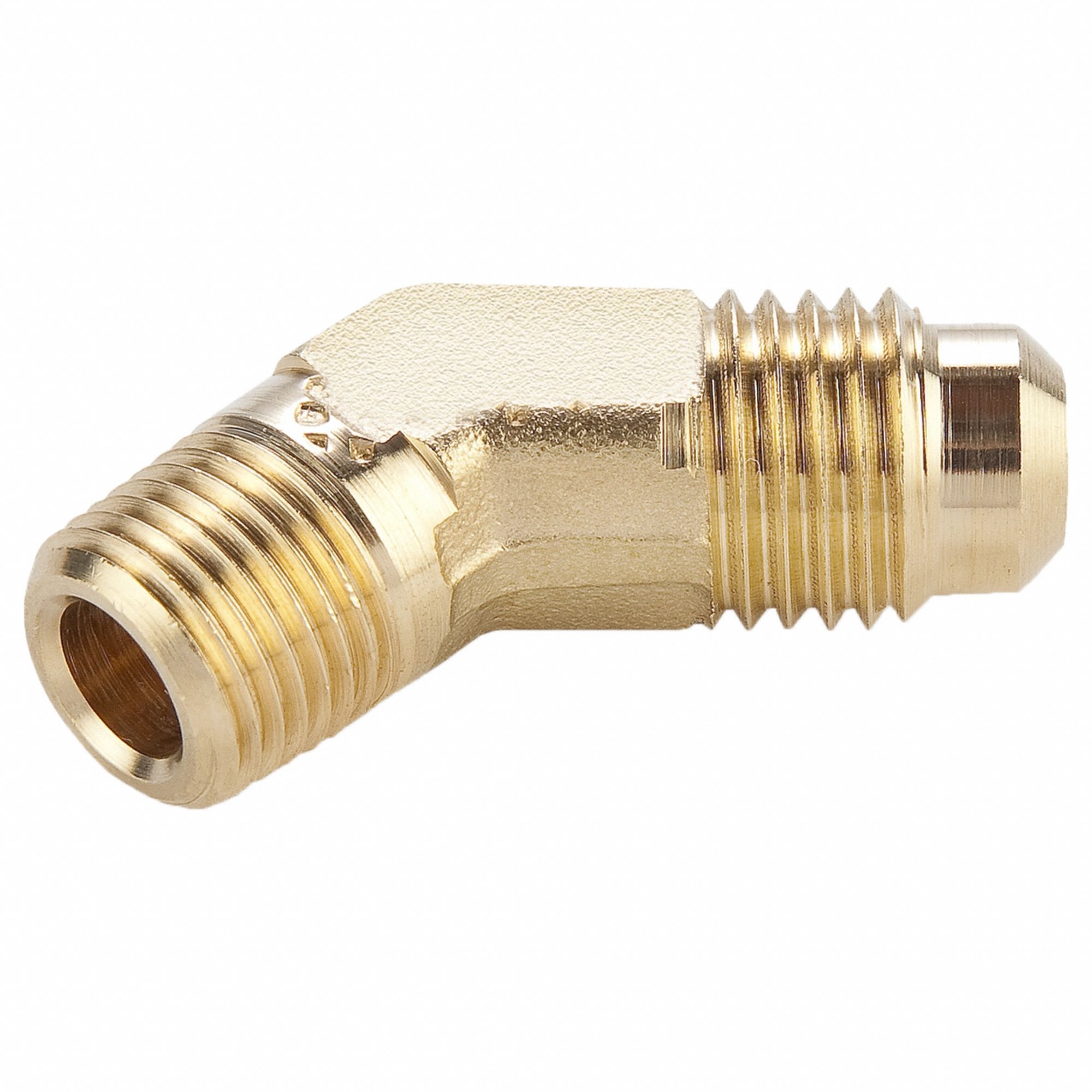 1/2 in OD x 3/8 in Pipe Fitting Size, Flared/Threaded, Flared Fitting ...
