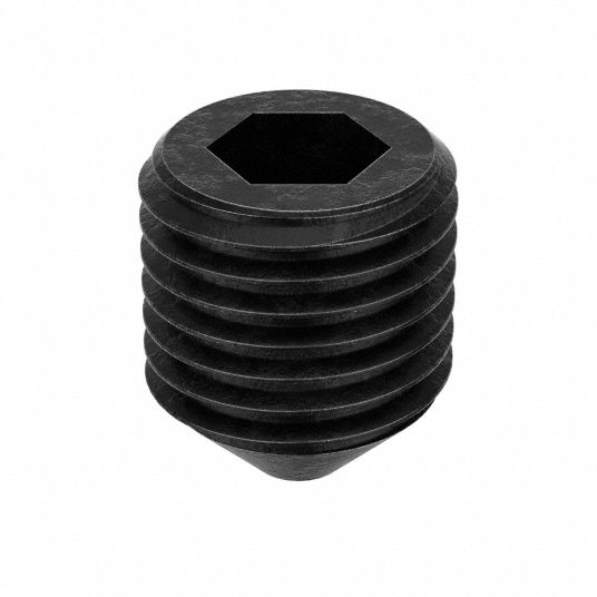 7/16"-20 Thread Size, 1/2 in Overall Lg, Socket Set Screw - 159H81 ...